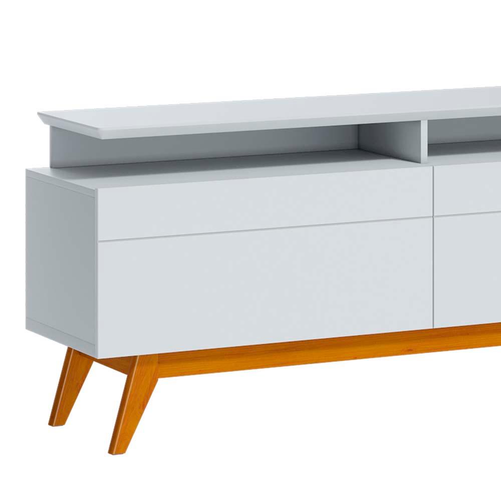 Rack Com 3 Gavetas Para Sala Até 60 Polegadas Branco Acetinado Nalani ...