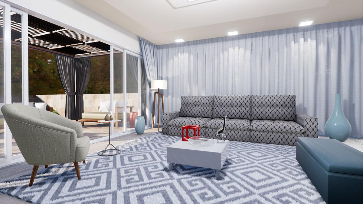 Tecido para Sofa Pisa 38 Jacquard Geometrico Azul - Largura 1,40m PIS-38 Wiler-K - Carrefour
