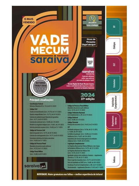 Vade Mecum Saraiva - Tradicional - 37ª Edição 2024 - Carrefour