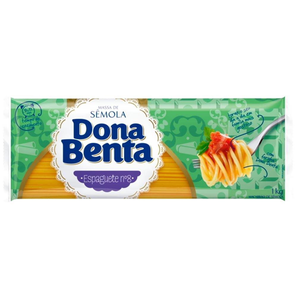 Macarrão Dona Benta Espaguete Sêmola 1kg Embalagem Com 12 Unidades ... Macarrão Dona Benta Espaguete Sêmola 1kg Embalagem Com 12 Unidades ...
