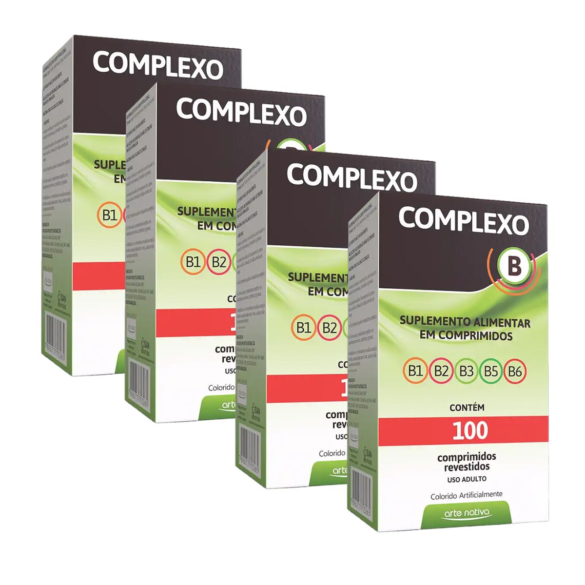 Polivitamina Vitaminas Complexo B 4 X 100 Comprimidos - Carrefour