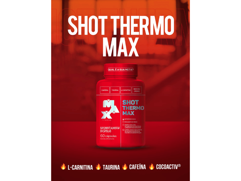 Shot Thermo Max (60 Caps) - Max Titanium - Carrefour