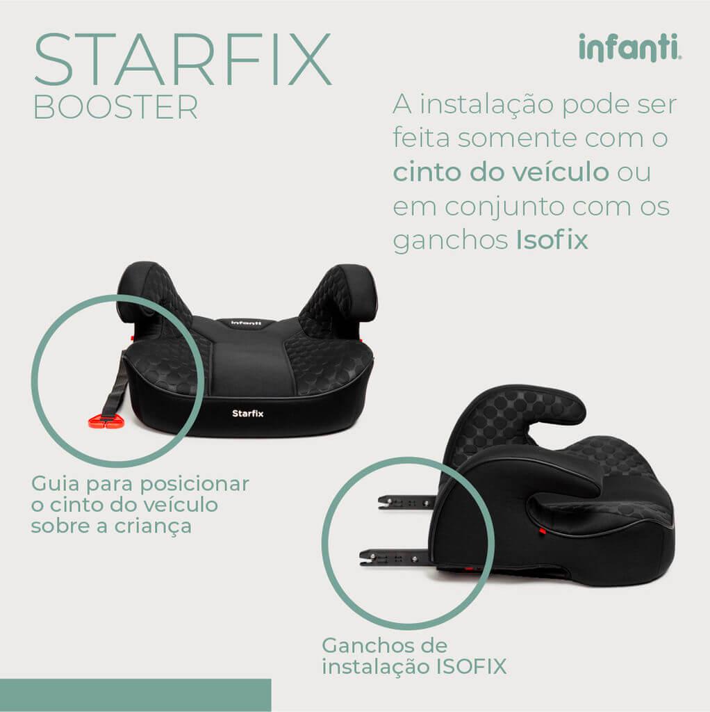 Assento De Elevação Booster Starfix Infanti Preto - Carrefour