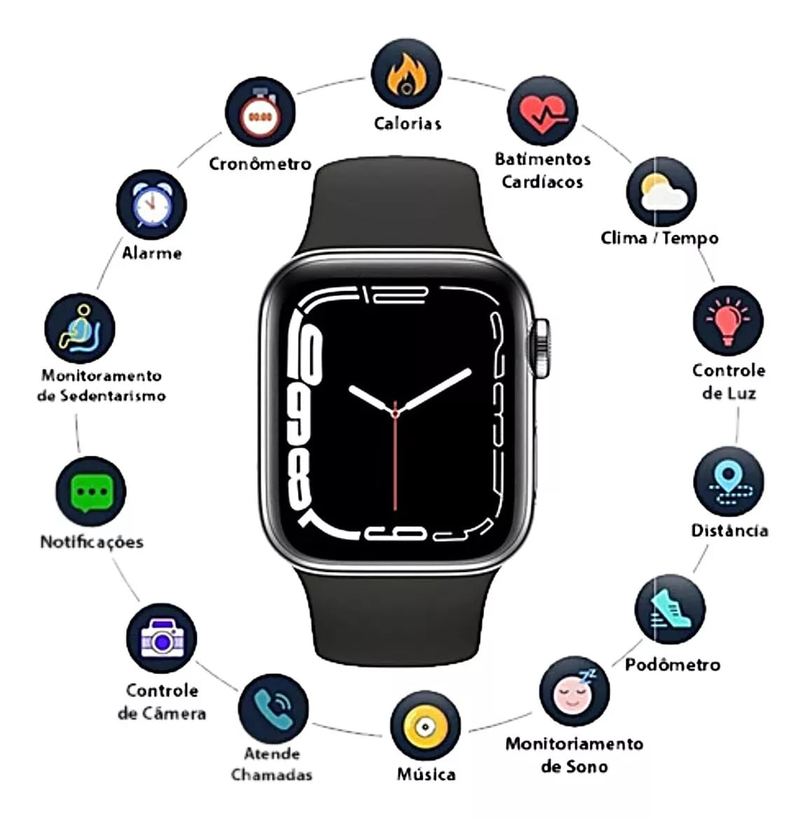 Relogio Smartwatch W59 Mini 41mm Unisex Prata - Microwear - Carrefour