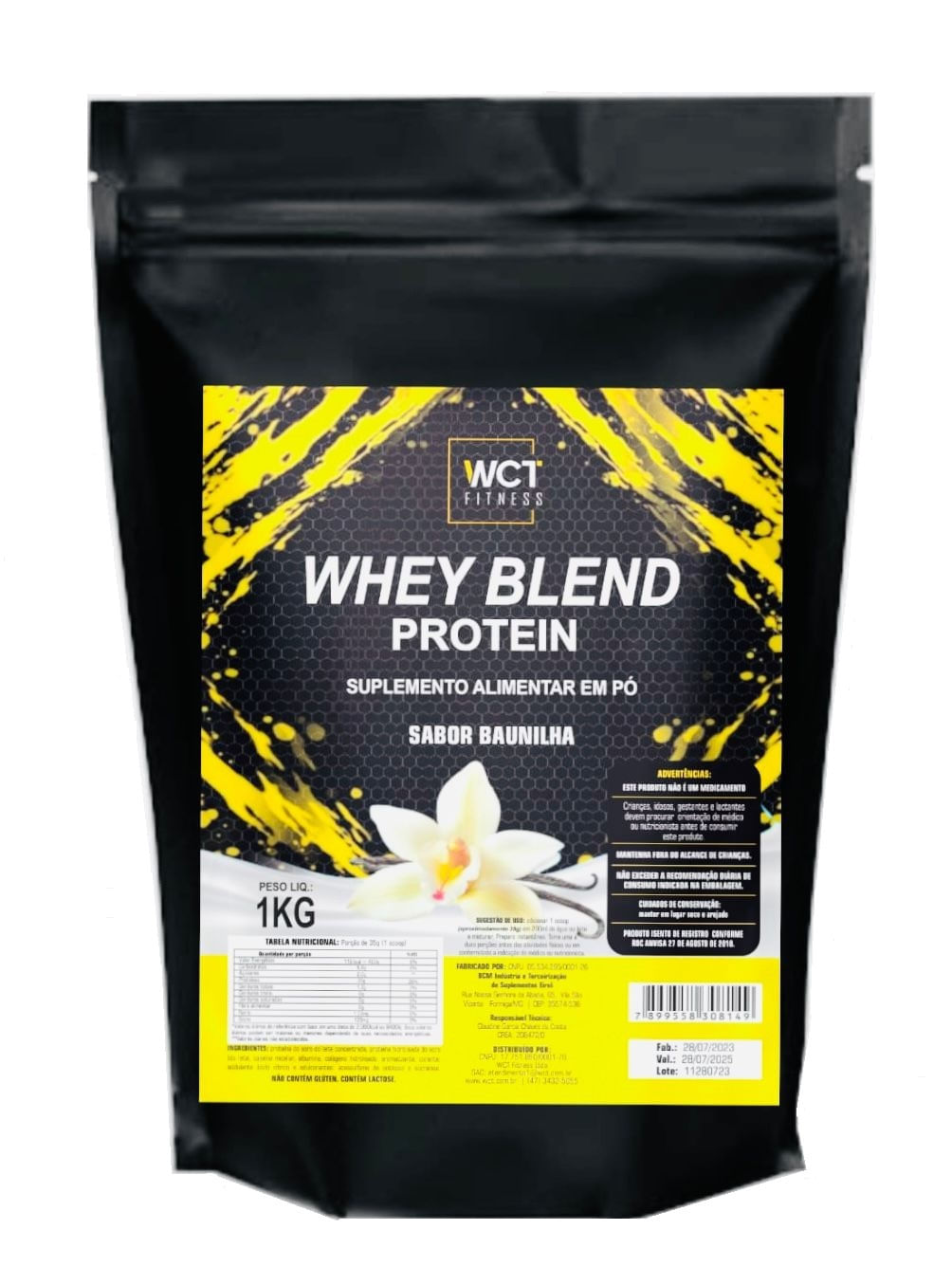 Suplemento Whey Protein Blend Baunilha Refil 1kg Da Wct Fitness - Carrefour