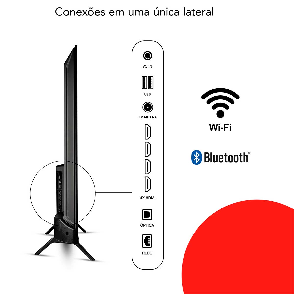 Smart TV Aiwa 55" AWS-TV-55-BL-01-A 4K UHD LED Dolby Vision Dolby Atmos ...