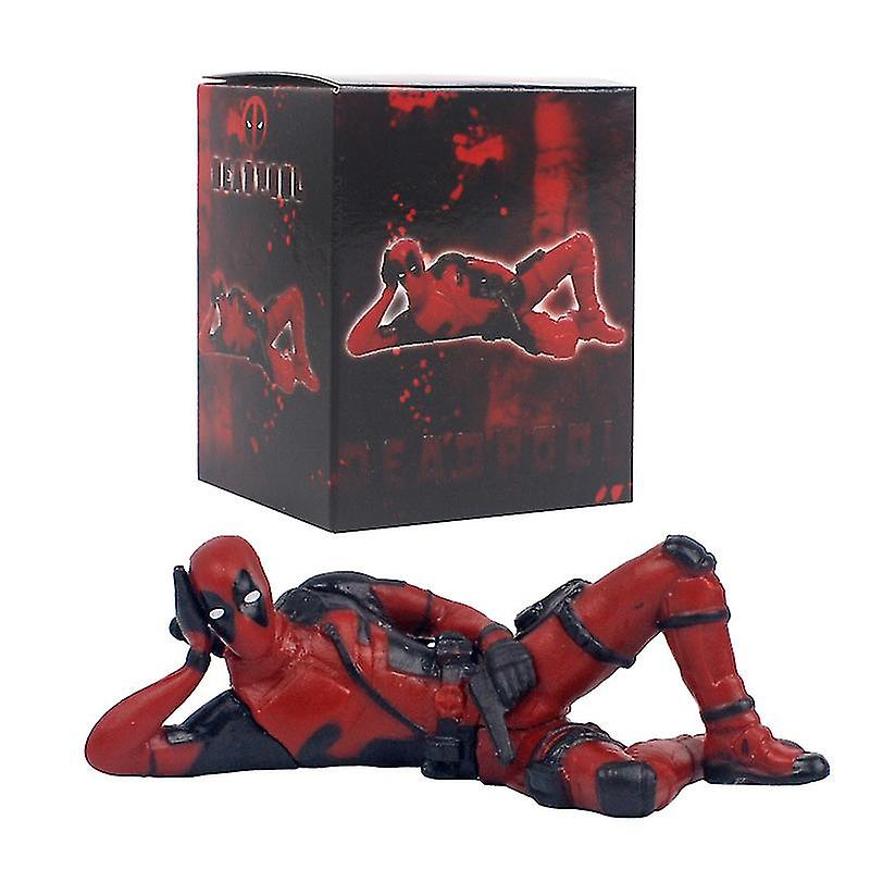 Sentado Deadpool Modelos De Figura Pequena Deadpool Lie Down Modelo ...
