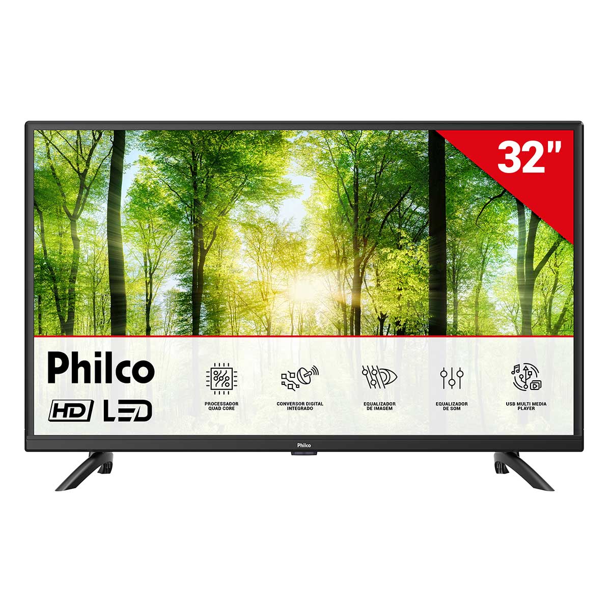 TV Philco 32 polegadas PTV32G5NDCPH HD LED com receptor digital ...