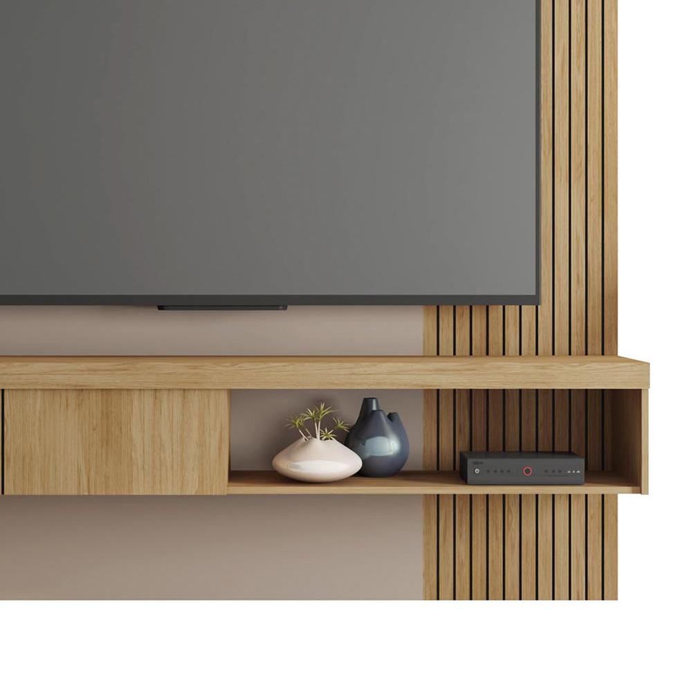 Painel Pequeno Para Tv Até 65 Polegadas 180cm Buriti Marrom Jade ...