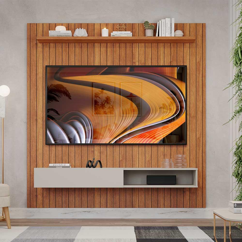 Painel Ripado Para Tv Até 70 Polegadas Cinamomo Off White Caravelas 1.8 ...
