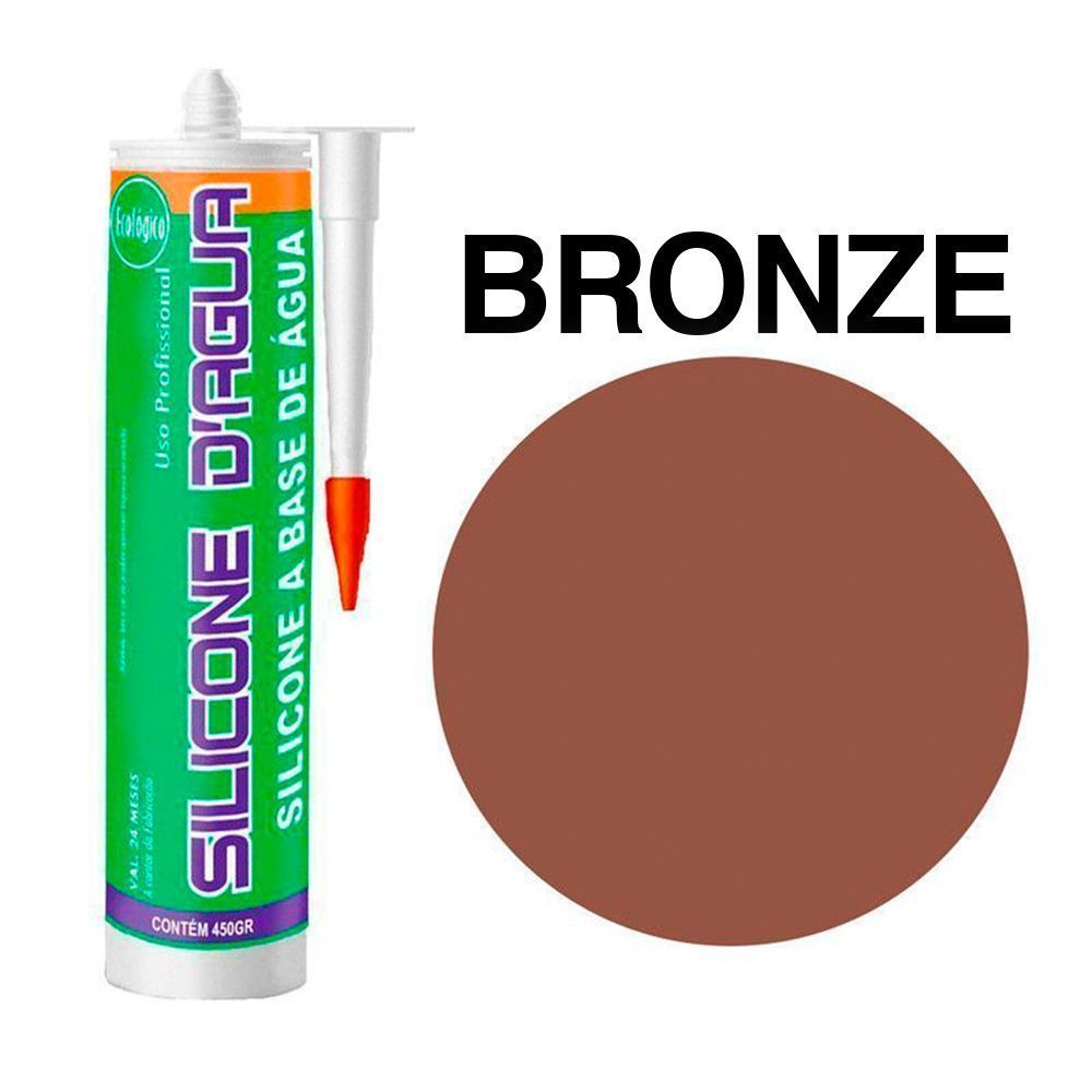 Adesivo Silicone Acrilico Bronze 450g Com Aplicador - Carrefour