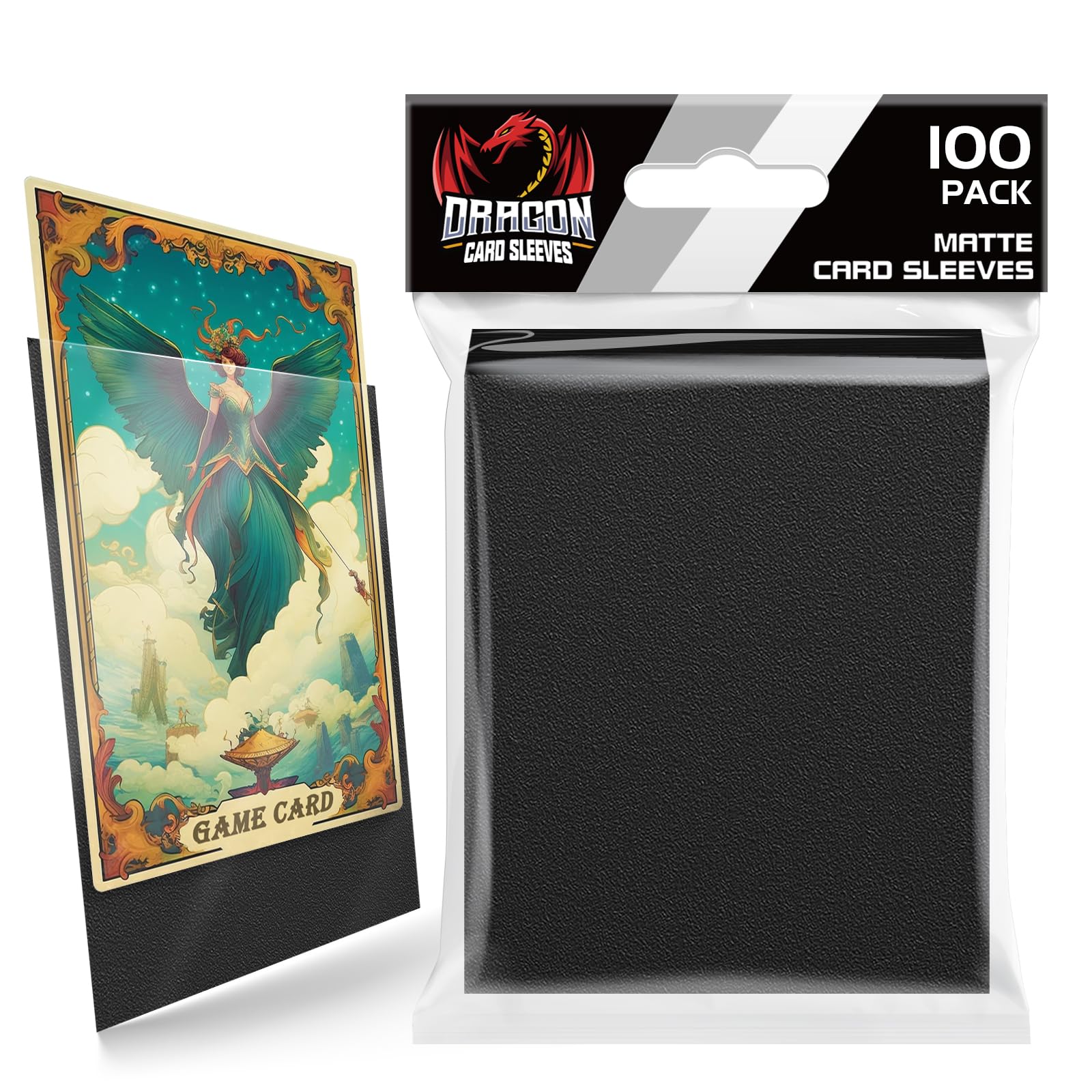 Capas De Cartas Homthy Matte 100 Unidades Para Cartas Colecionáveis ...