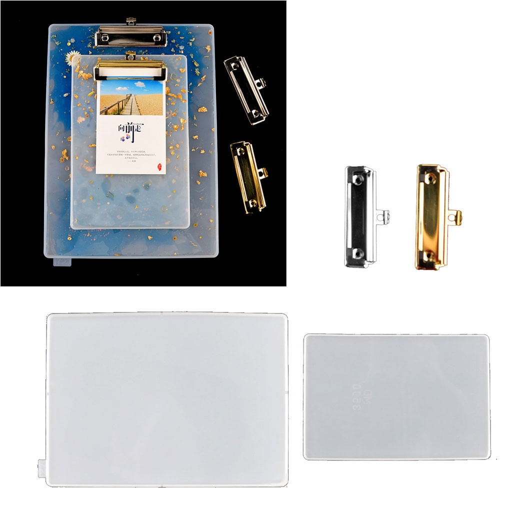 Molde De Prancheta De Resina Para A4 Notebook Tampa Moldes De Silicone ...