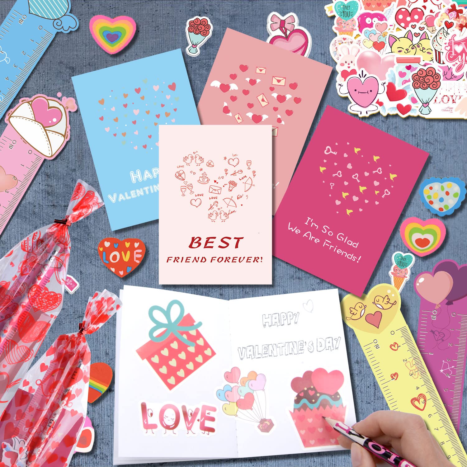 Conjunto De Presentes De Dia Dos Namorados Woonoo Para Crianças Em Sala ...