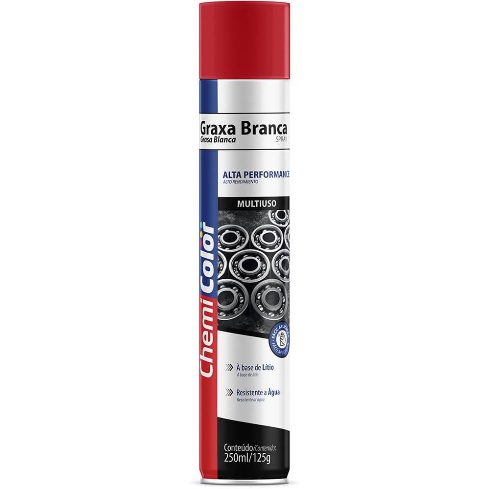 Graxa Lítio Spray Chemicolor Branca 250ml - Carrefour