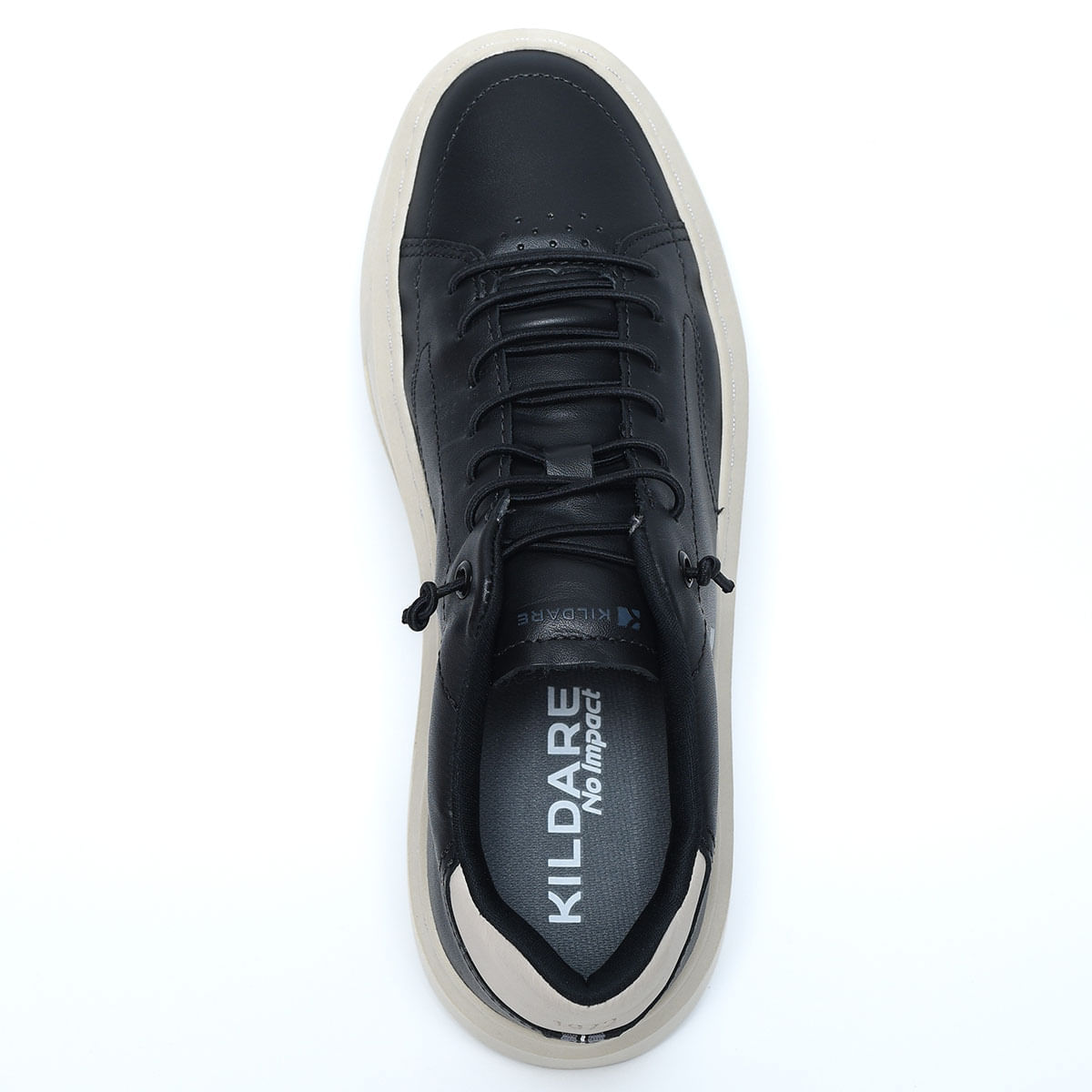 Tênis Couro Kildare Amsterdã Masculino - Preto E Bege - 40 - Carrefour