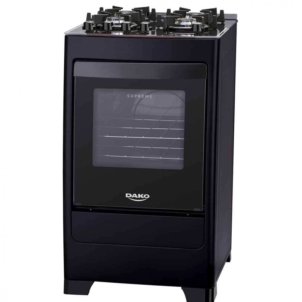 Fogão Dako Supreme Glass 4 Bocas Limpa Fácil - Carrefour