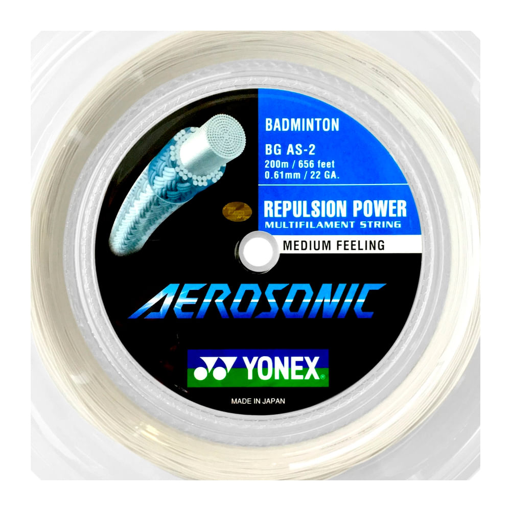 Corda Raquete Tênis Yonex Aerosonic 0.61mm Badminton 200m - Carrefour