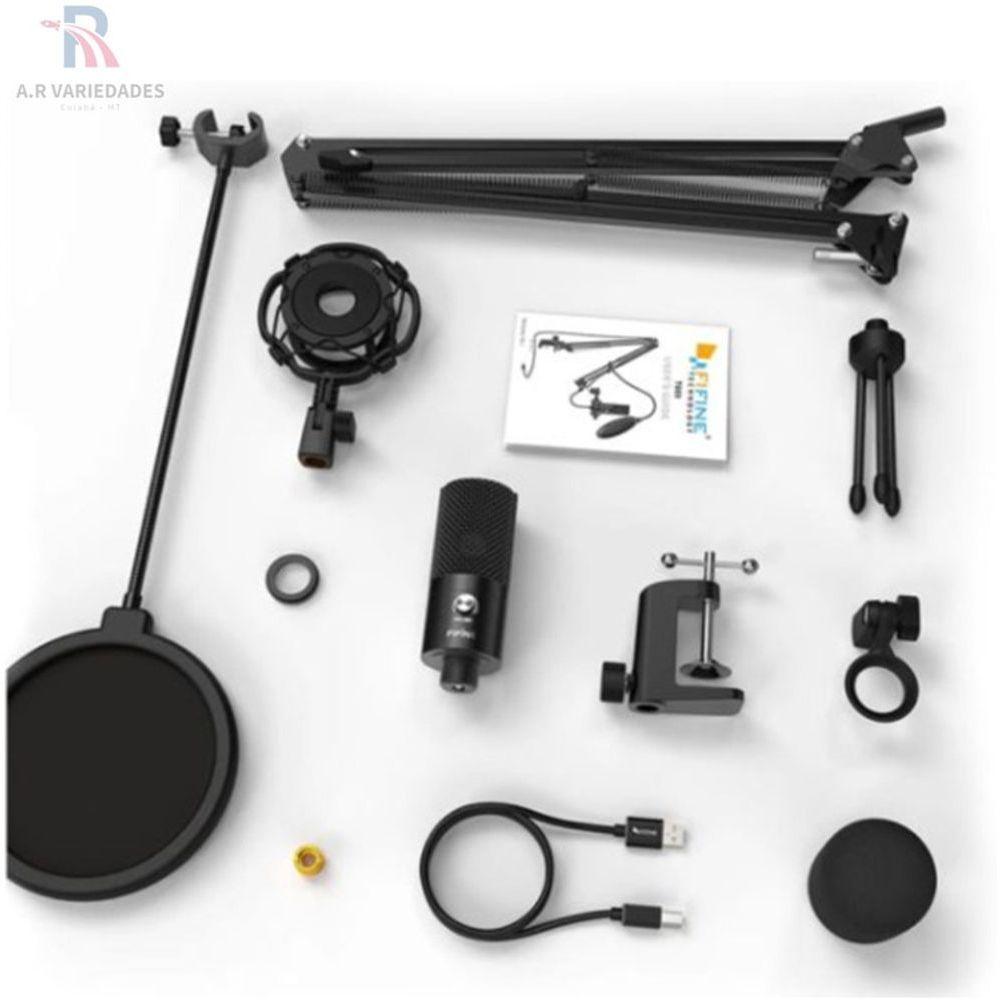 Microfone Profissional Usb Fifine T669 Suporte Para Videos - Carrefour