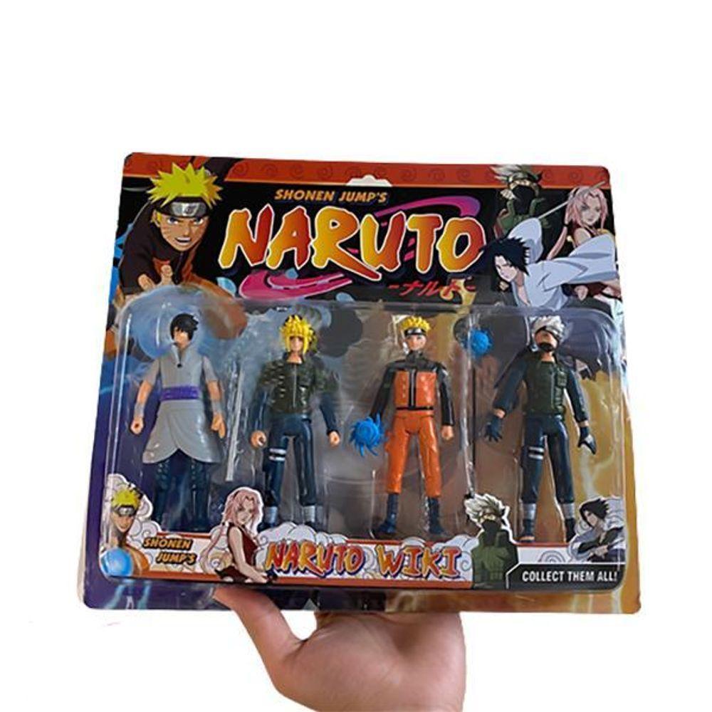 Kit Brinqued 4 Boneco Naruto Shippunden Action Figure Nº23 - Carrefour