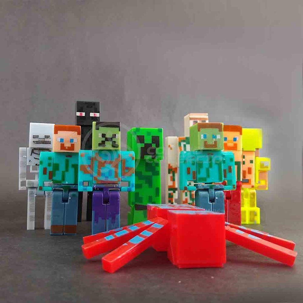 Cartela 10 Boneco Minecraft My Home + 2 Blocos - Carrefour