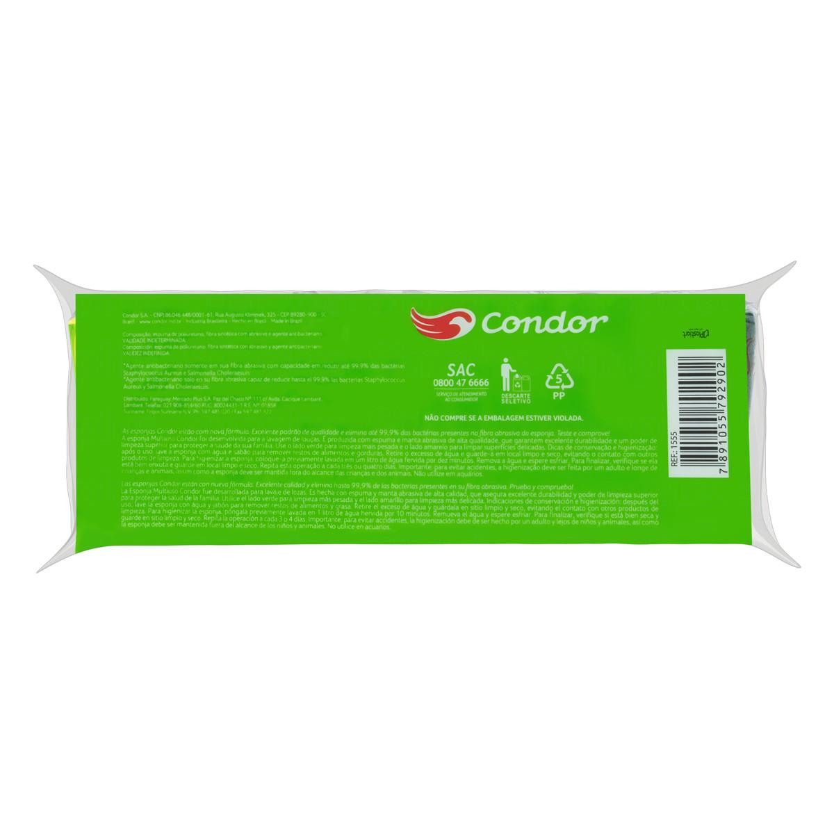 Pack Esponja Multiuso Condor Leve 12 Pague 10 Unidades - Carrefour