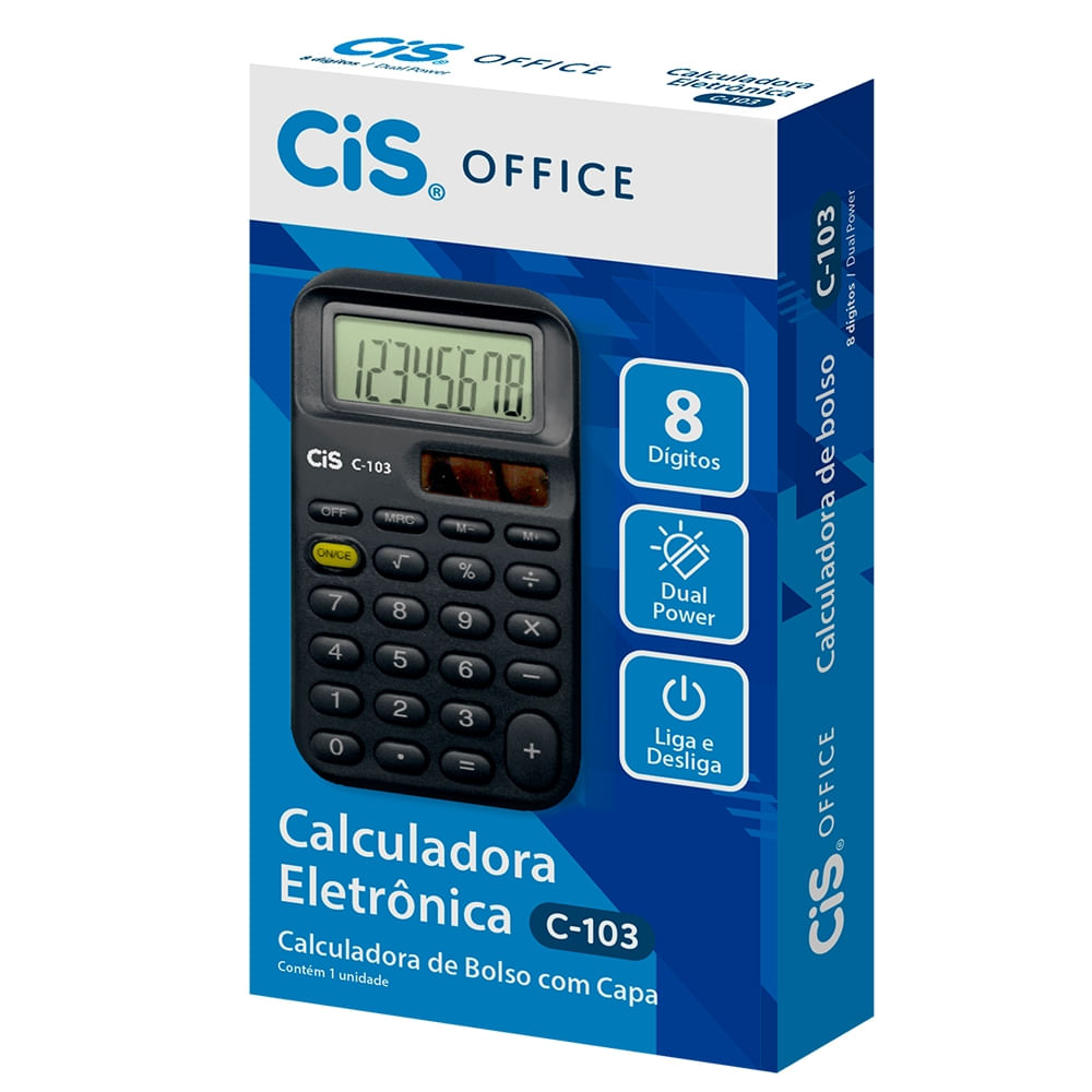 Calculadora De Bolso Cis 8 Digitos C-103 - Carrefour