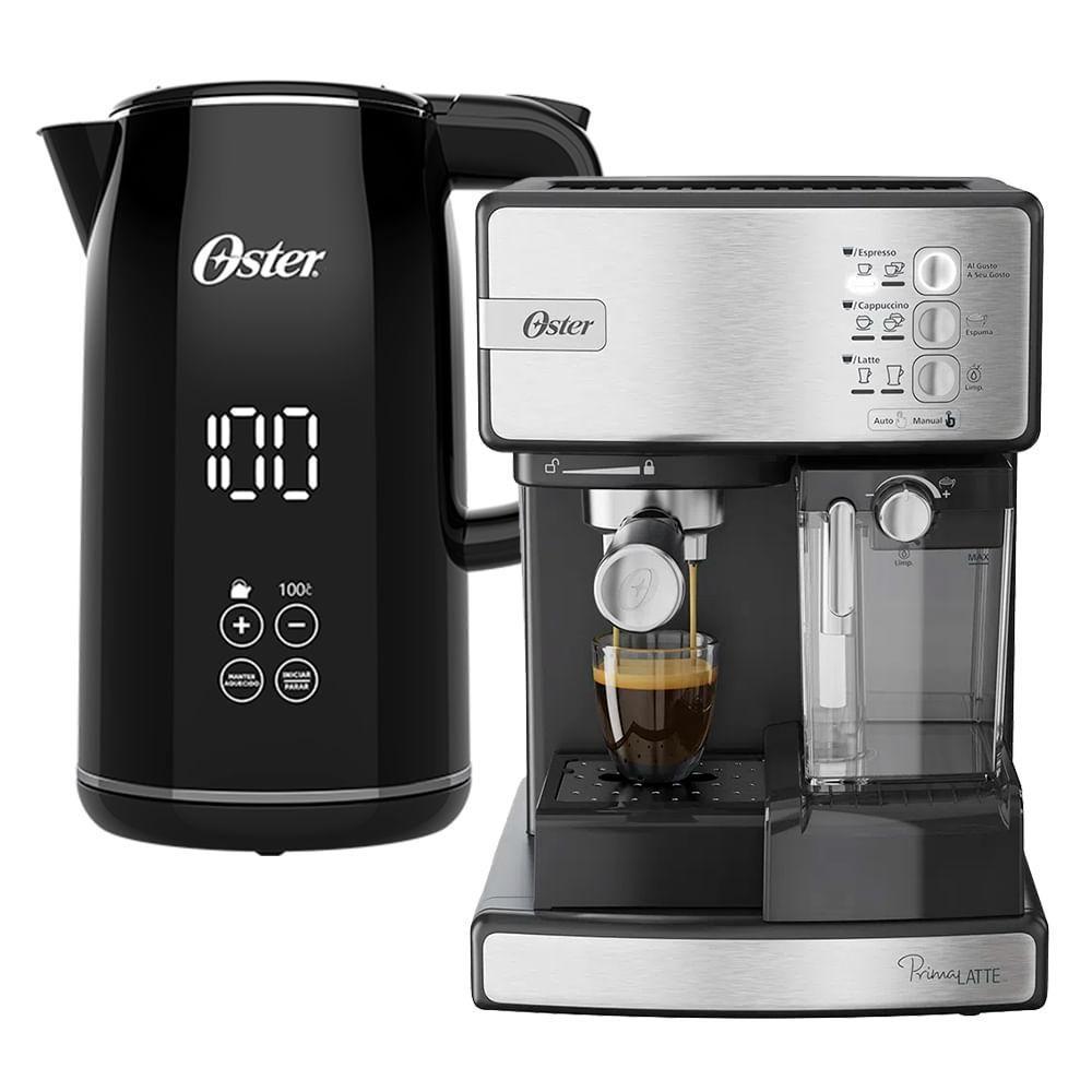 Kit Cafeteira Espresso Nova Primalatte E Chaleira Digital Black Oster ...