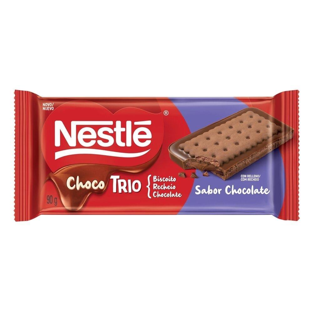 Chocolate Nestlé Chocotrio Recheio Chocolate 12x90g - Carrefour