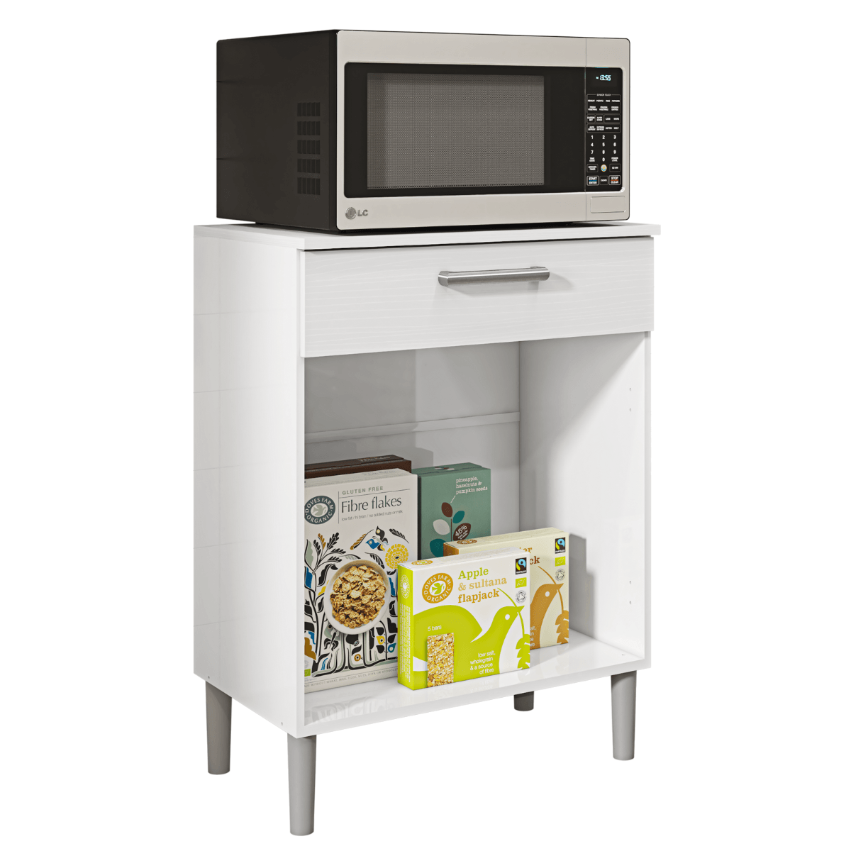 Balcão De Cozinha Para Microondas Valência Branco - Carrefour