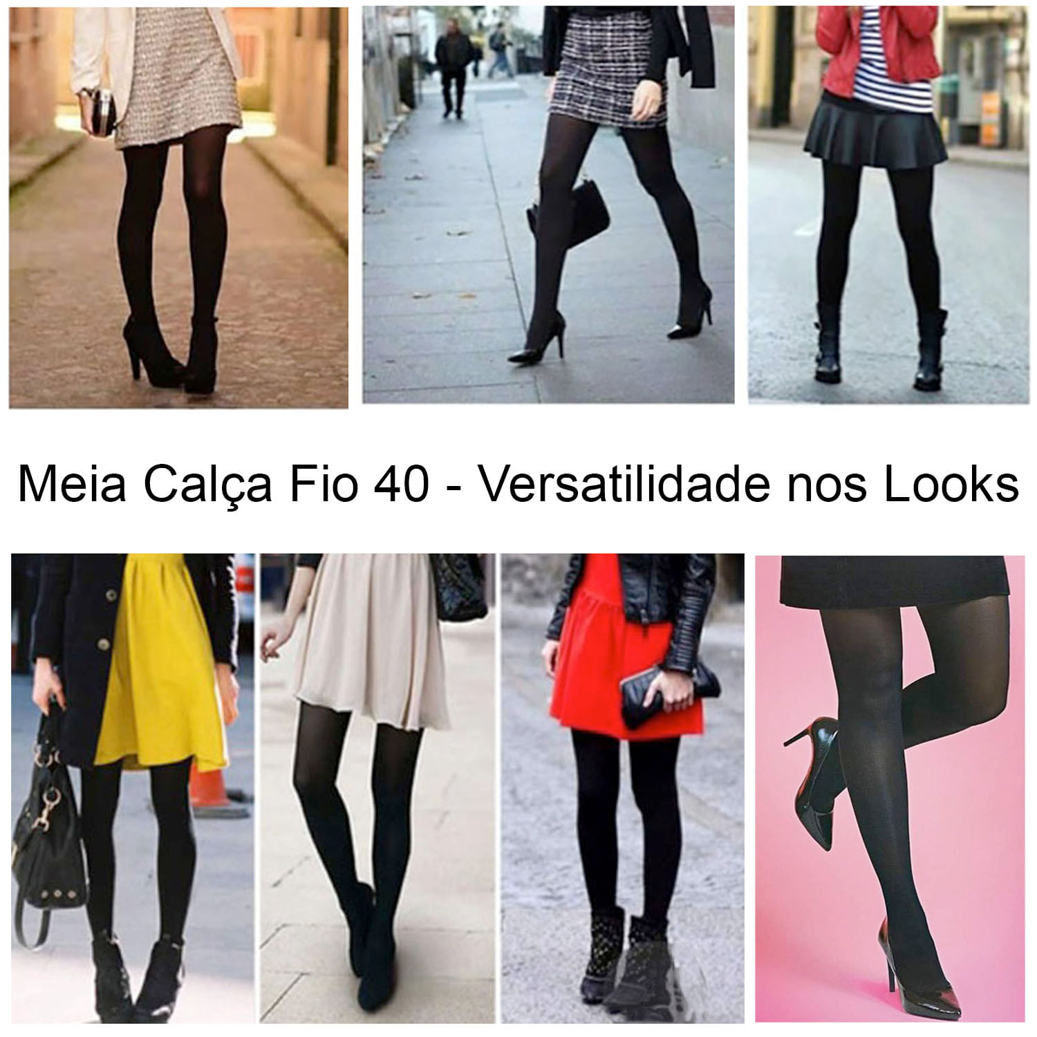 Meia Calça Fio 40 Preta - Modelo Adulto Tamanho Único - Carrefour