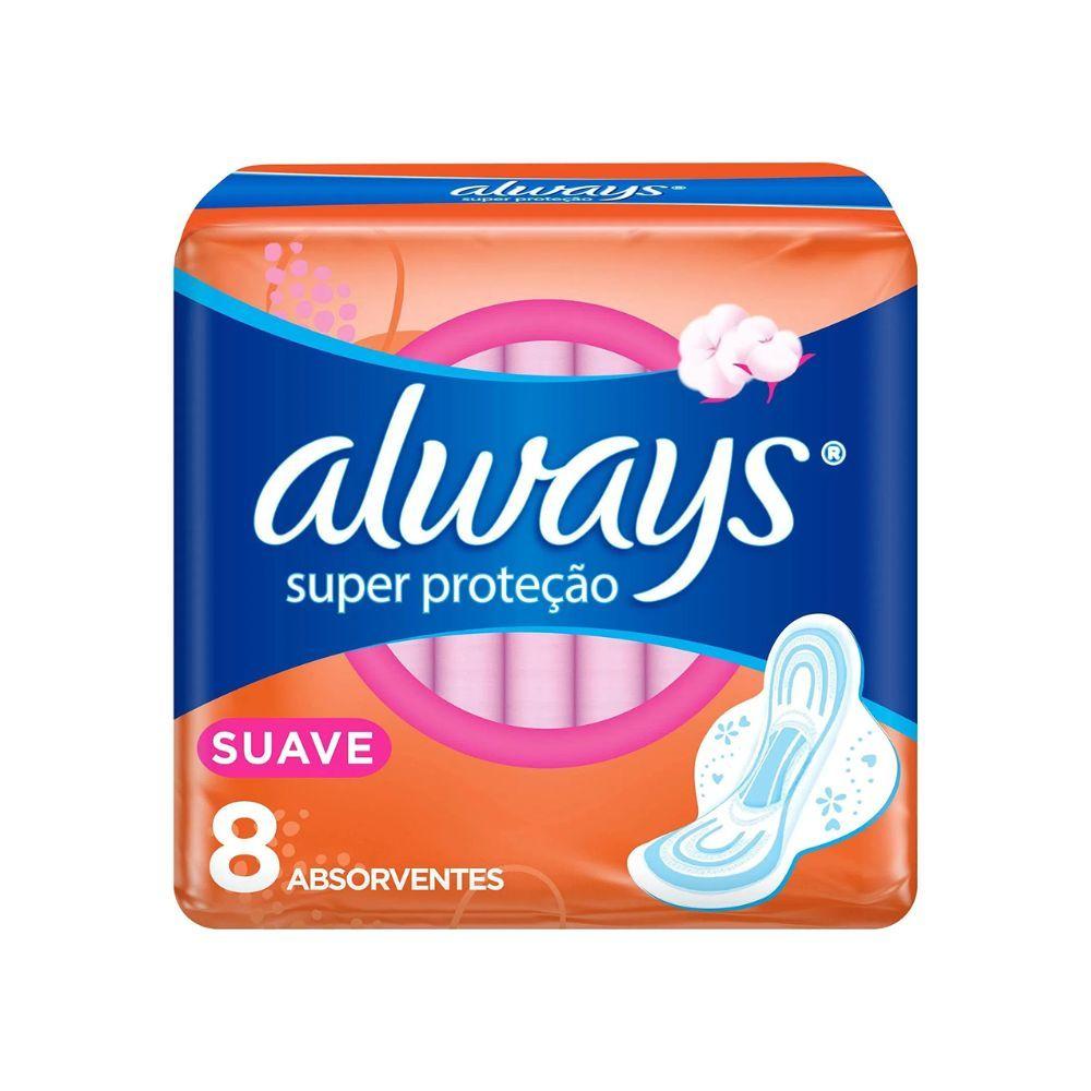 Absorvente Always Suave P Com Abas 8 Unidades 8 Unidades - Carrefour