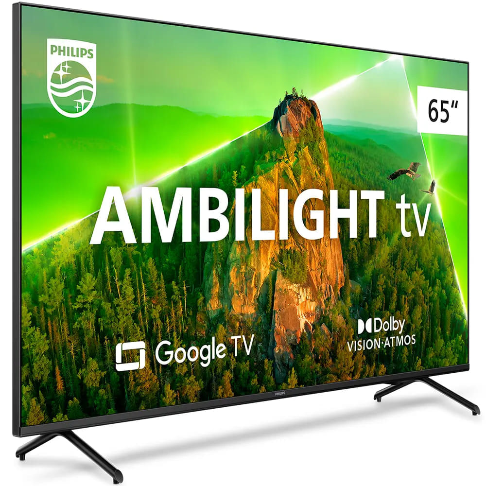 TV 65p Philips Ambilight Smart 4K - 65PUG7908/78 - Carrefour