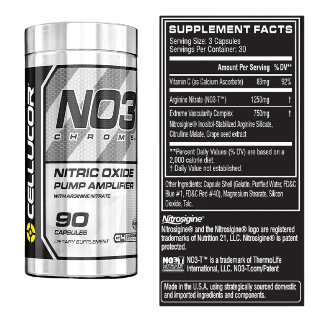 No3 Chrome Óxido Nítrico (90) - Cellucor - Carrefour