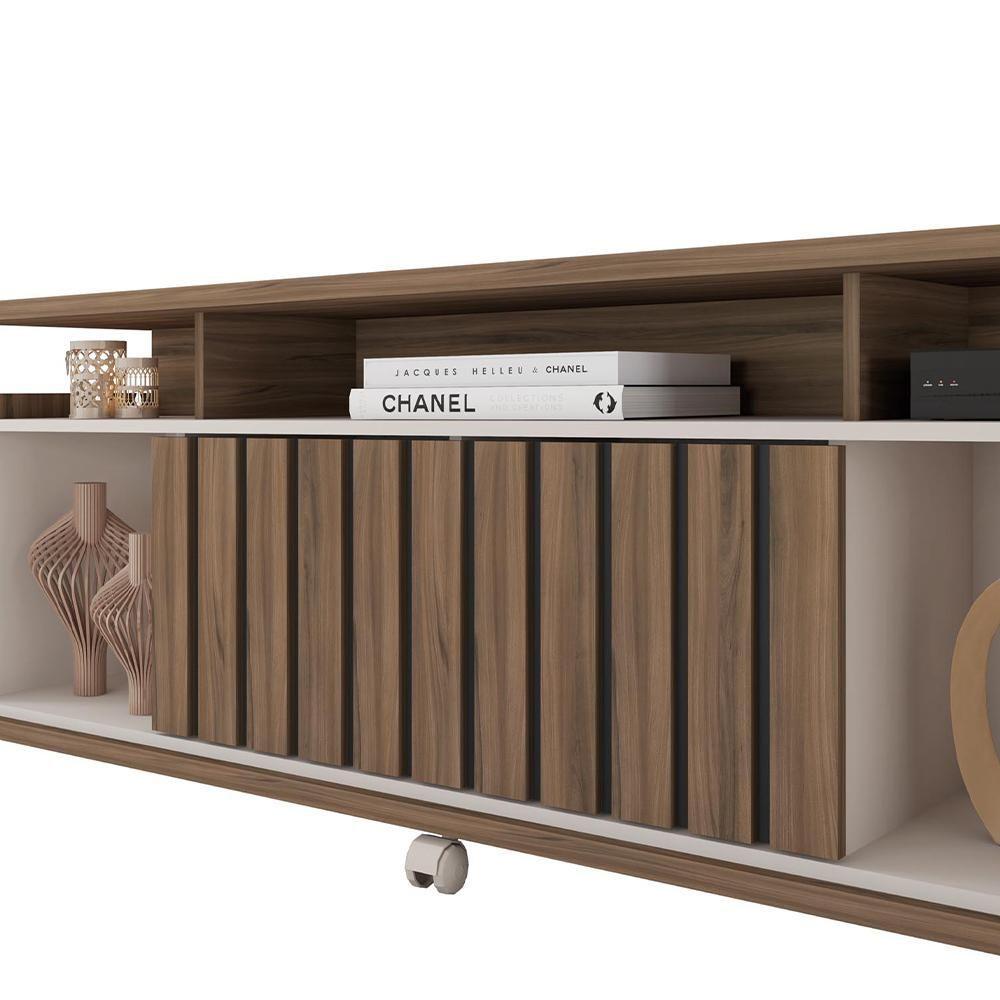 Bancada Rack Para Tv Até 65 Polegadas Stars Marrom Caemmun - Carrefour