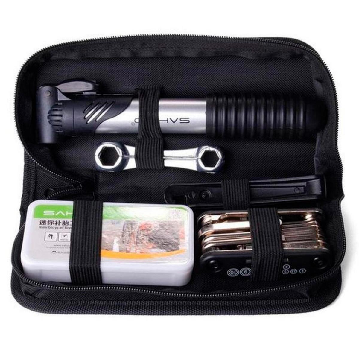 Kit Manutenção Bike Bomba Bolsa Selim Tsw Canivete Remendo - Carrefour
