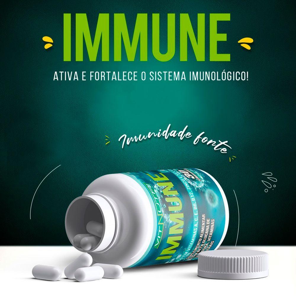 Vitamina Immune Mais Energia E Melhora Do Sistema Imunológico (30 ...