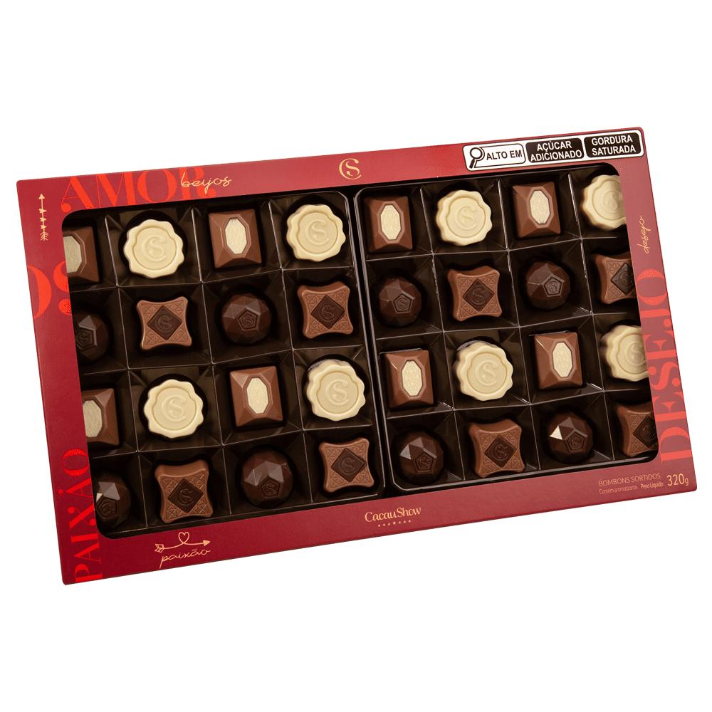Caixa Bombons Presente Namorados 320g Cacau Show - Carrefour
