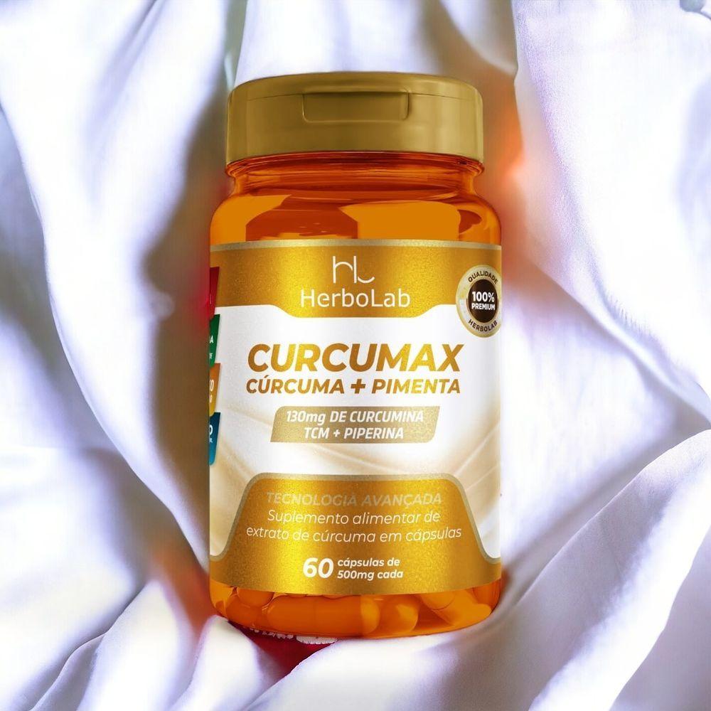 Curcumax Com Pimenta Preta 60 Caps 500mg - Herbolab B - Carrefour