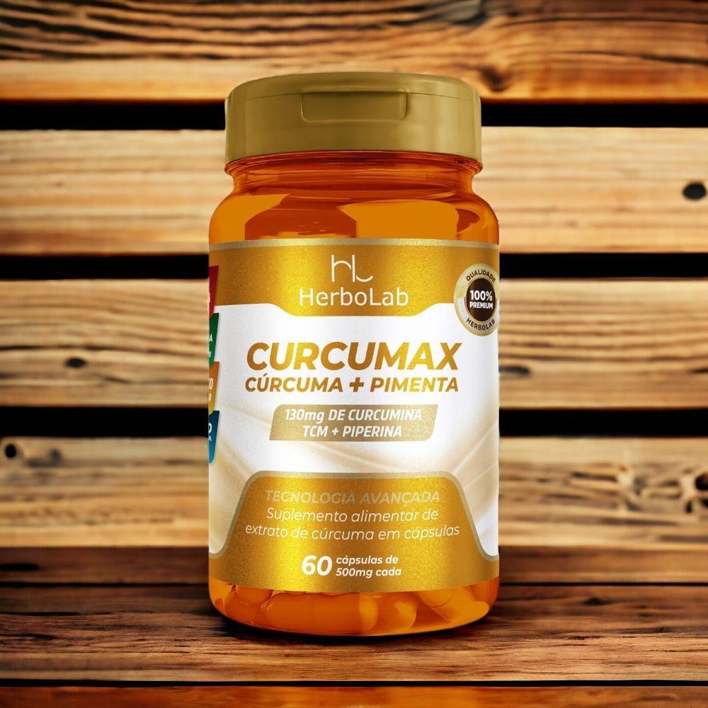 Kit 2x Curcumax Com Pimenta Preta 60 Caps 500mg - Herbolab C - Carrefour