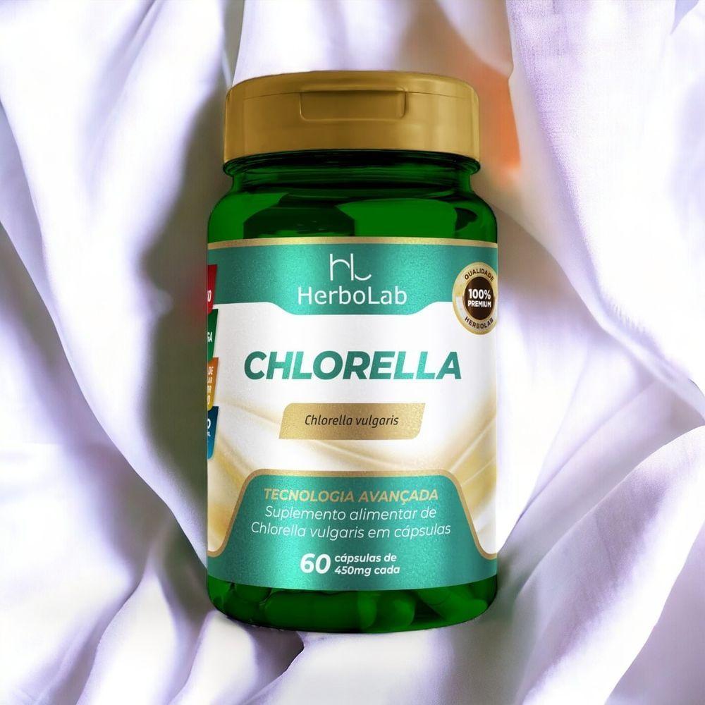 Kit 2x Chlorella 60 Caps 450mg - Herbolab - Carrefour