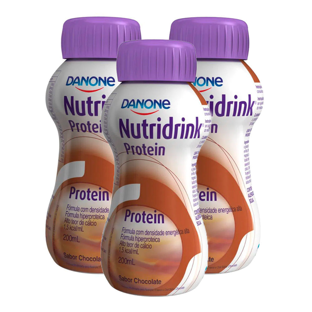 Nutridrink Protein Chocolate 200ml | Kit Com Três Unidades - Carrefour