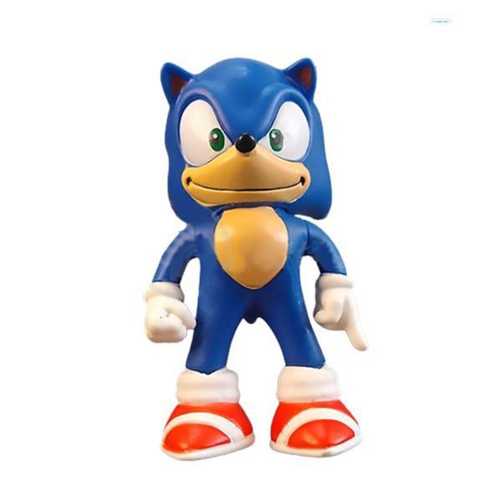 Kit Boneco Sonic Azul Articulado 15cm + Caneca 350ml N9 - Carrefour