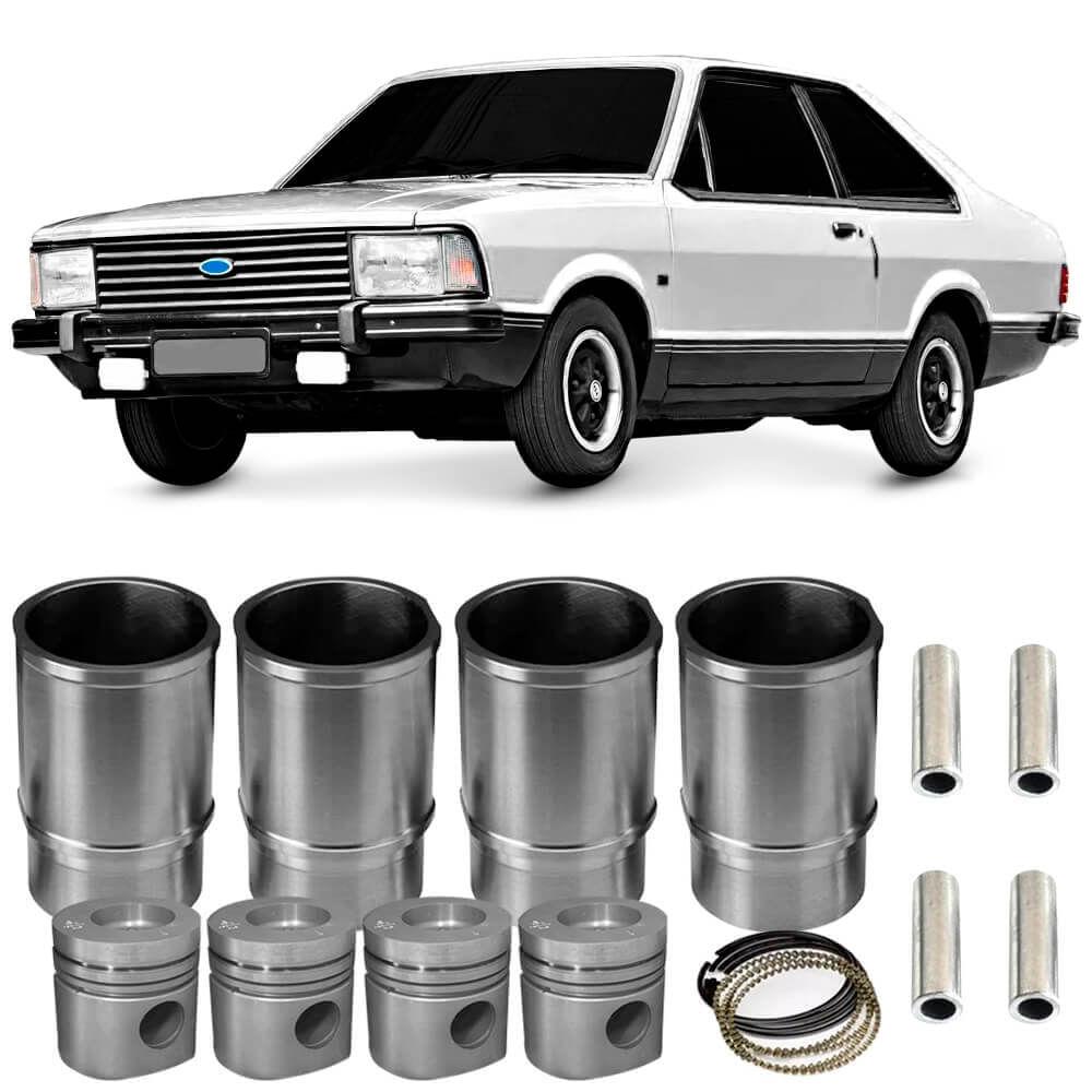 Kit Motor Camisa Pistão Anel Corcel 1.6 80 A 86 Metal Leve - Carrefour