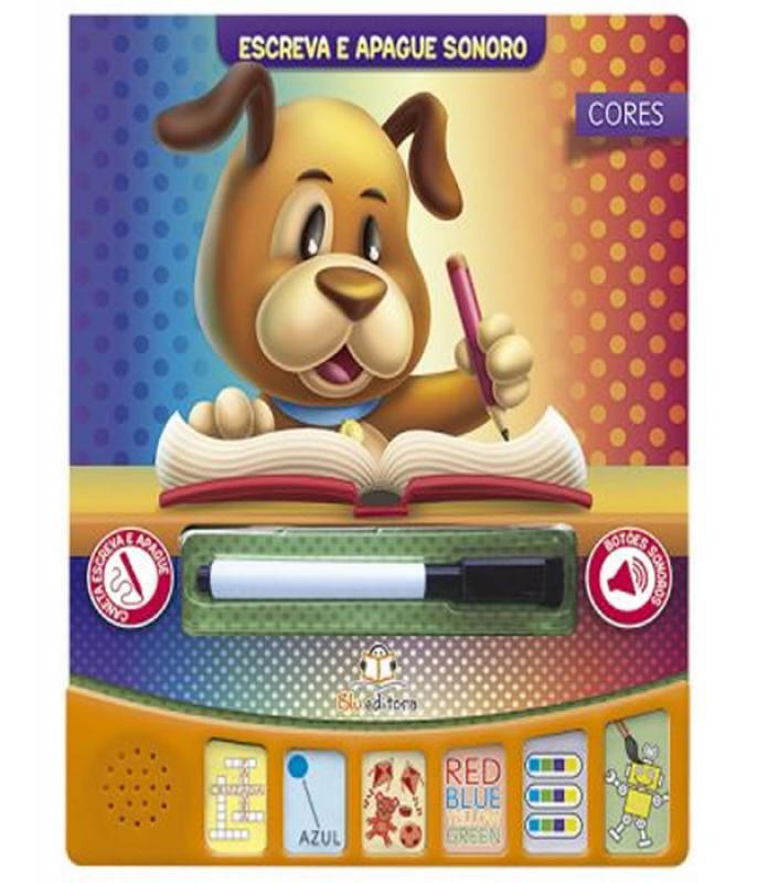 Livro Escreva E Apague Sonoro - Cores - Carrefour Livro Escreva E Apague Sonoro - Cores - Carrefour