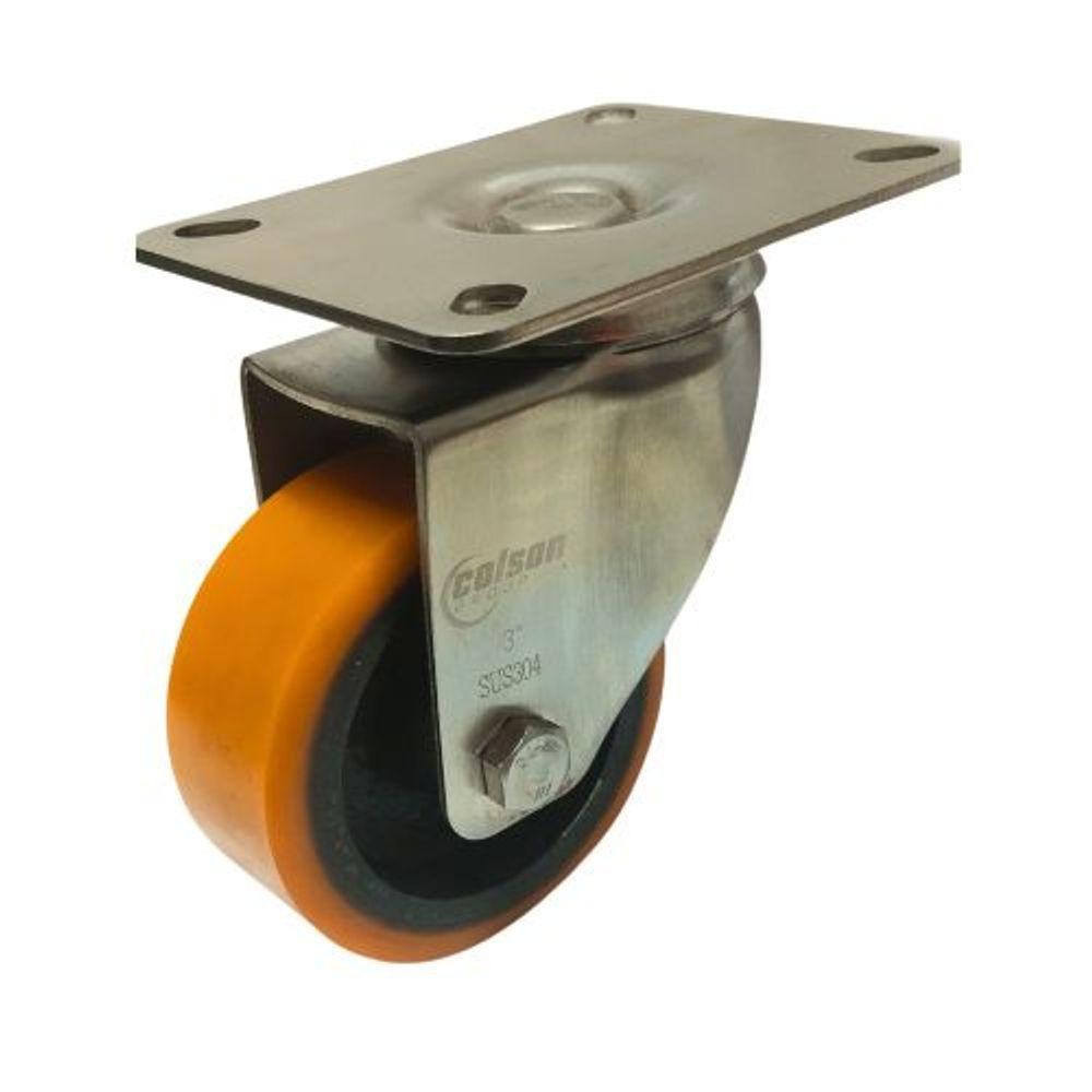 Rodizio Giratório Aço Inox 3 Pol. Sem Freio Roda Pu 170 Kg - Carrefour