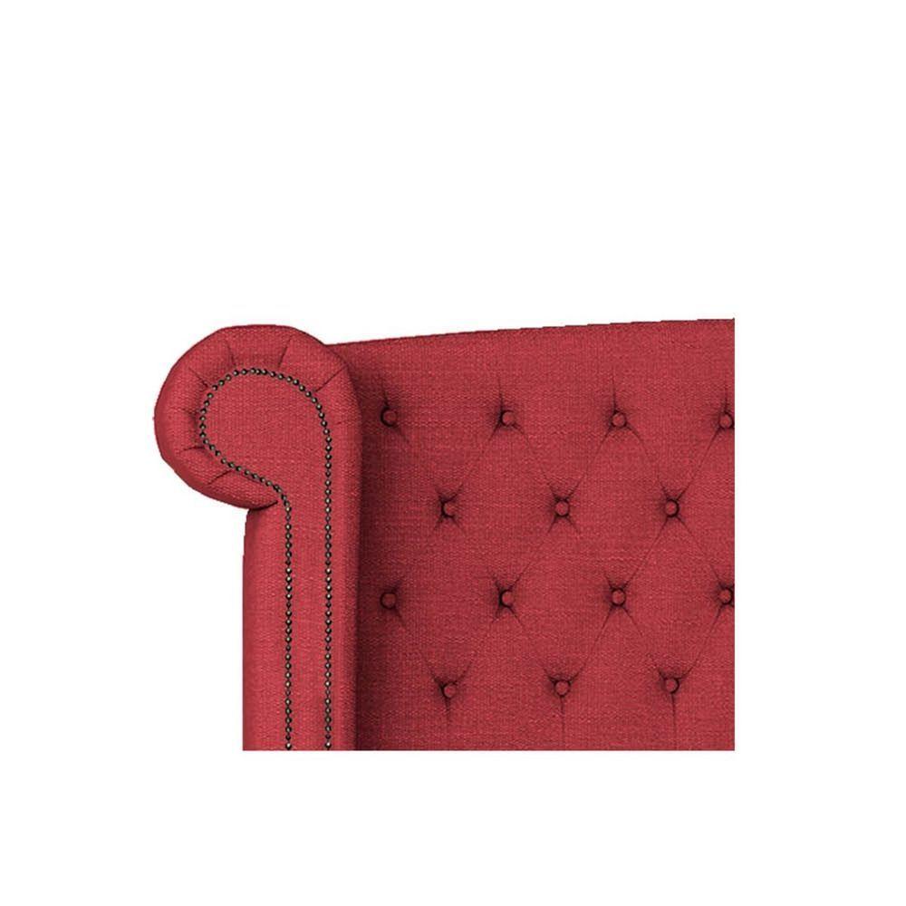 Cabeceira Solteiro Lyon P04 90 Cm Suede Vermelho Tca 53 - Carrefour