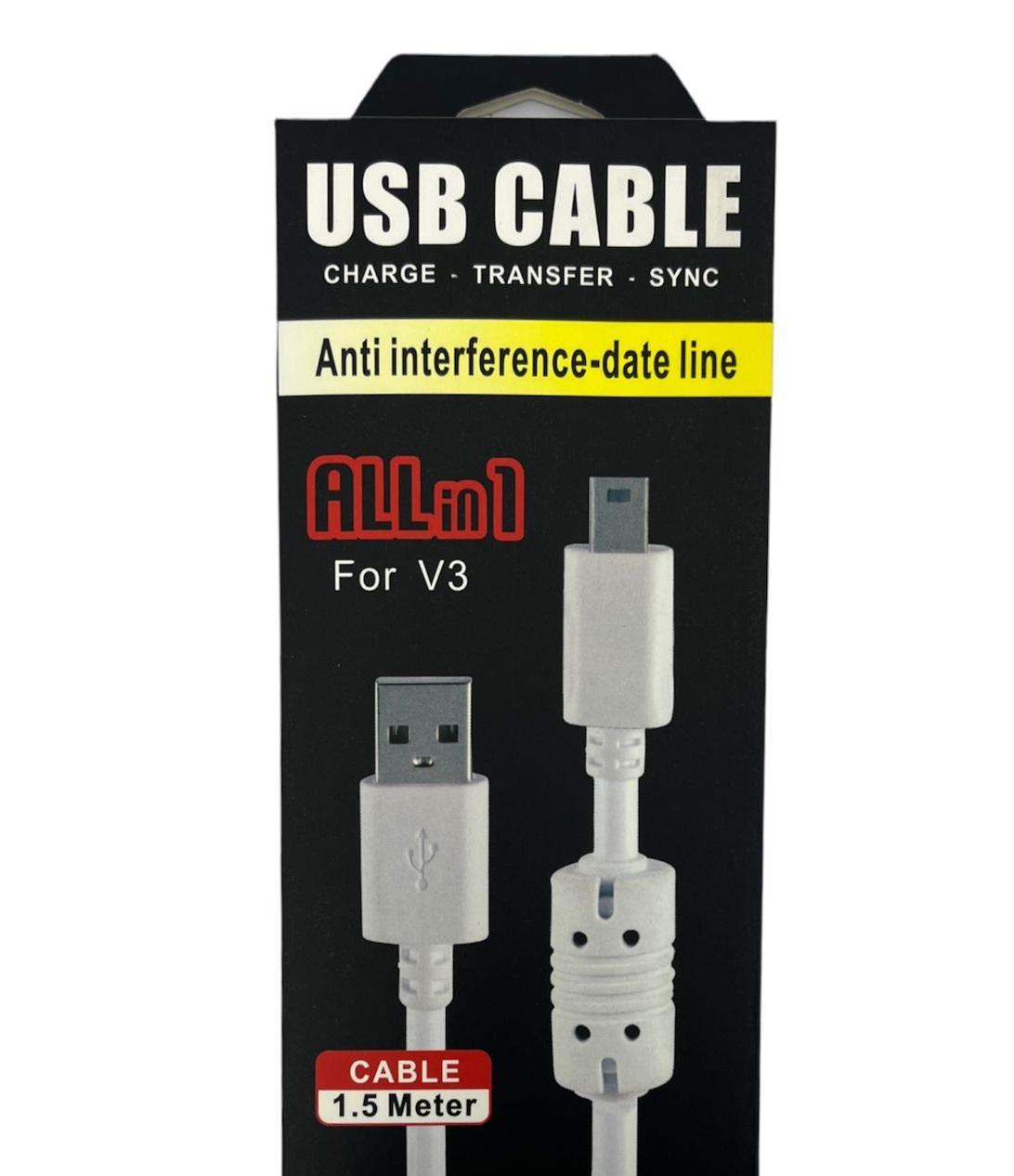 50 Cabo Usb V3 Para Carregar Controle De Ps3 Com 1,5 Metros - Carrefour