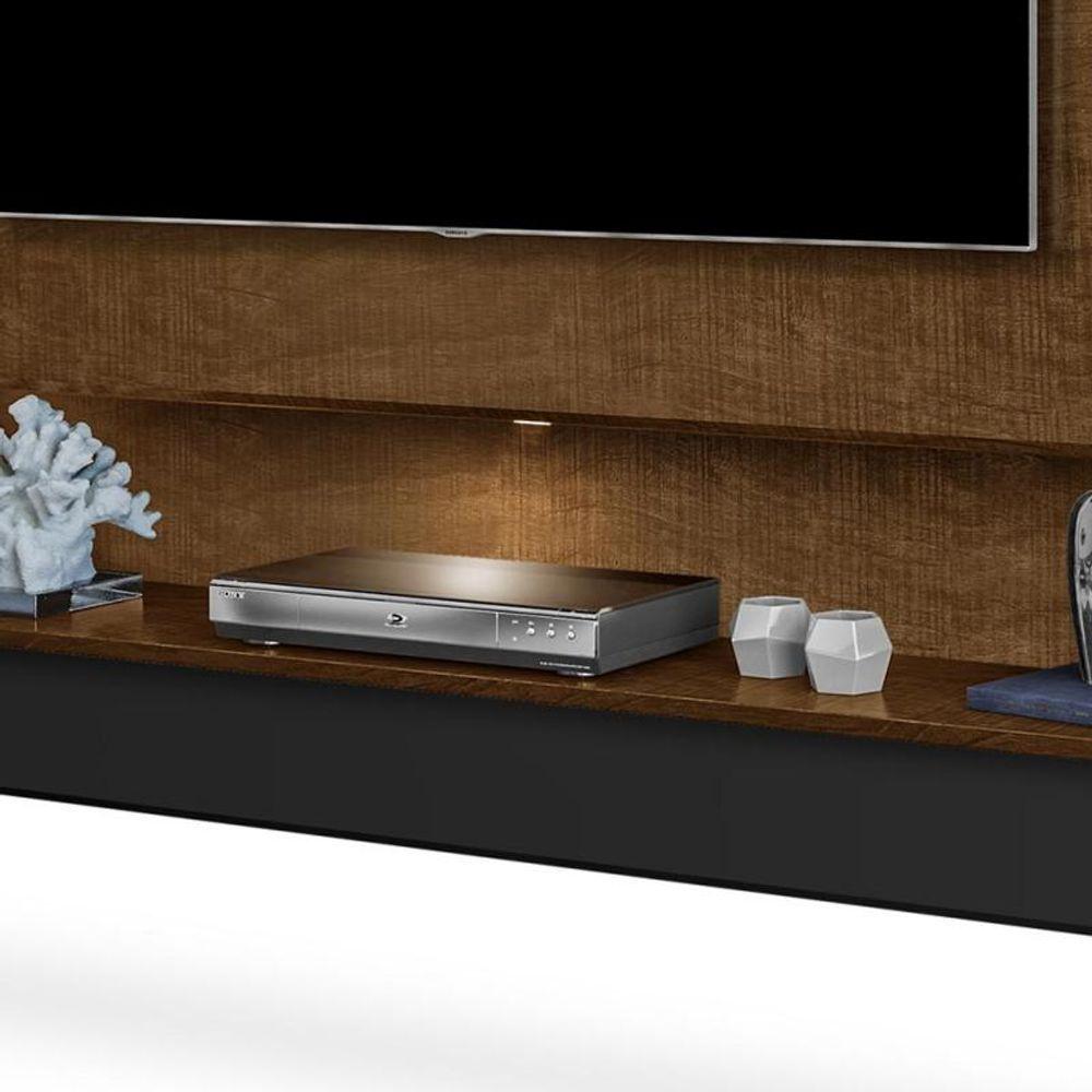 Painel Bancada Riviera 163 Para Tv De 57 Pol Malbec Preto - Carrefour