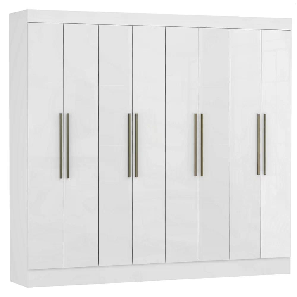 Guarda Roupa Casal 8 Portas 2 Gavetas Nova York Yescasa Branco - Carrefour
